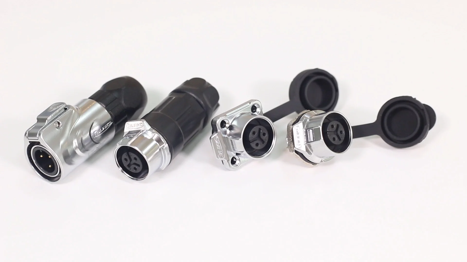 Cnlinko M12 Power Adapters Plug Socket 2 Pin Extension Wire Metal ...