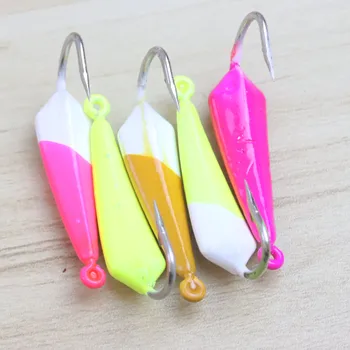 In Stock Jigging Lures 5 Colors 1/2 Oz Pompano Jig Goofy Jig White ...