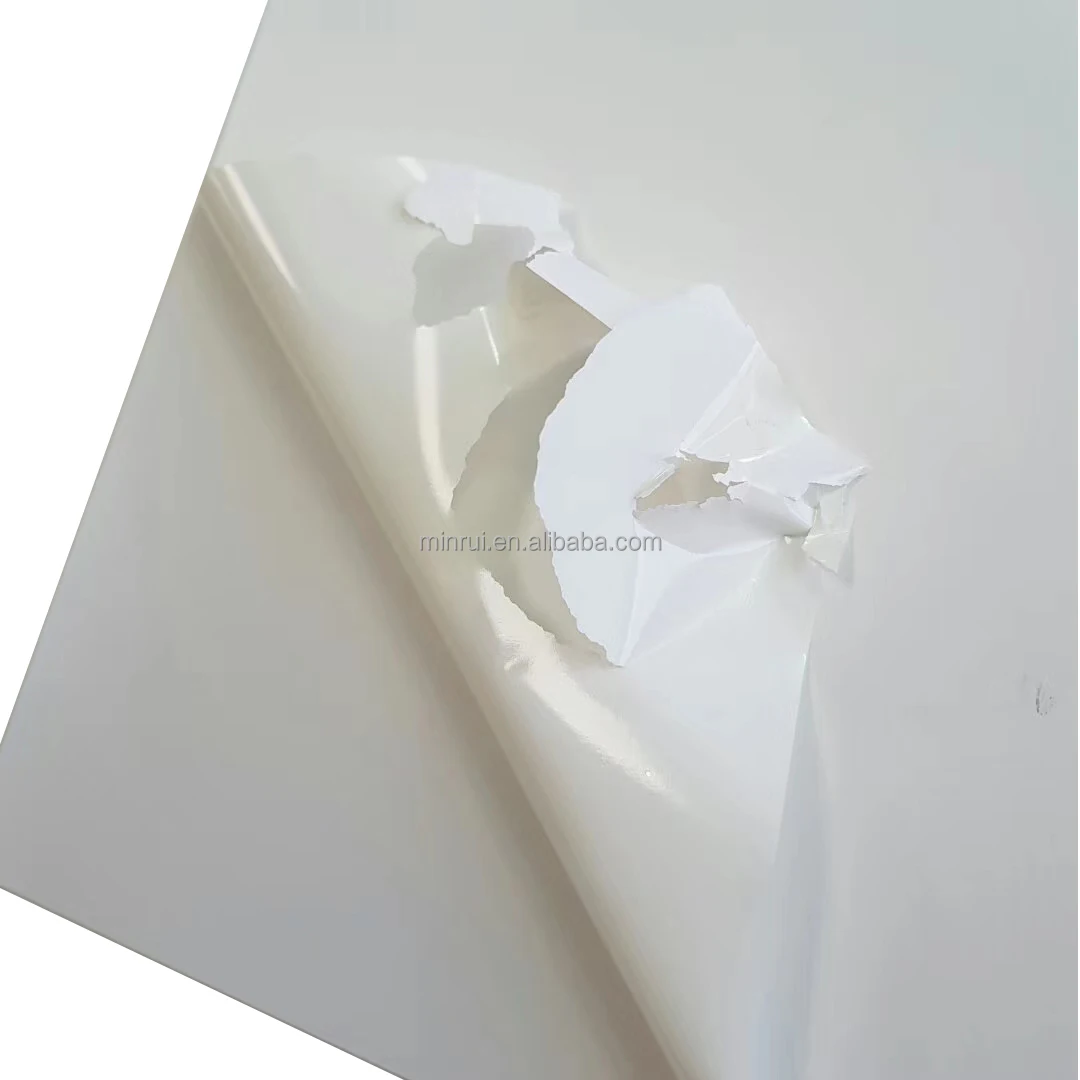 Shenzhen Minrui A4 Size White Destructible Eggshell Sticker Paper