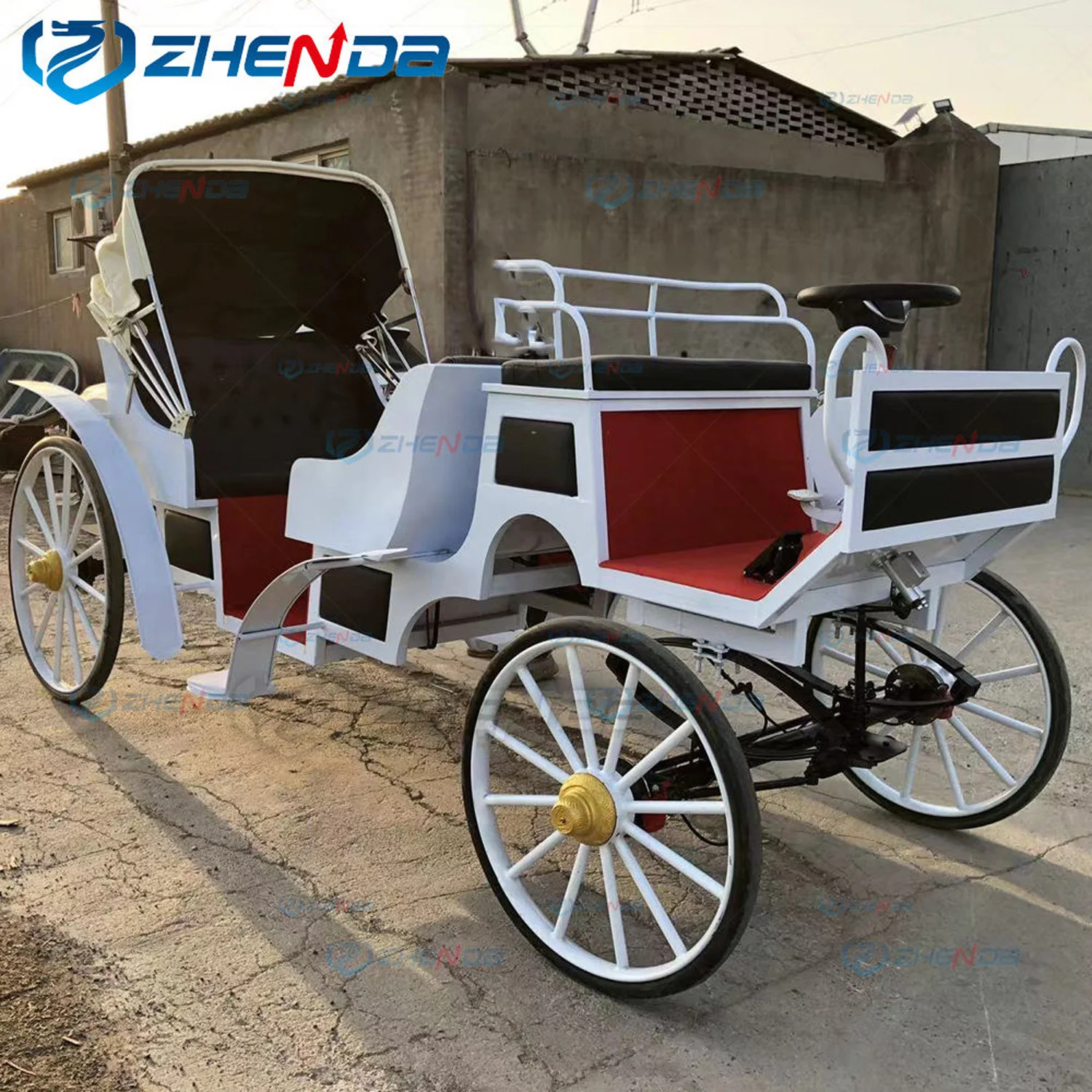 Wedding Carriage Hotel Shuttle Bus Sightseeing Horse-drawn Carriage ...