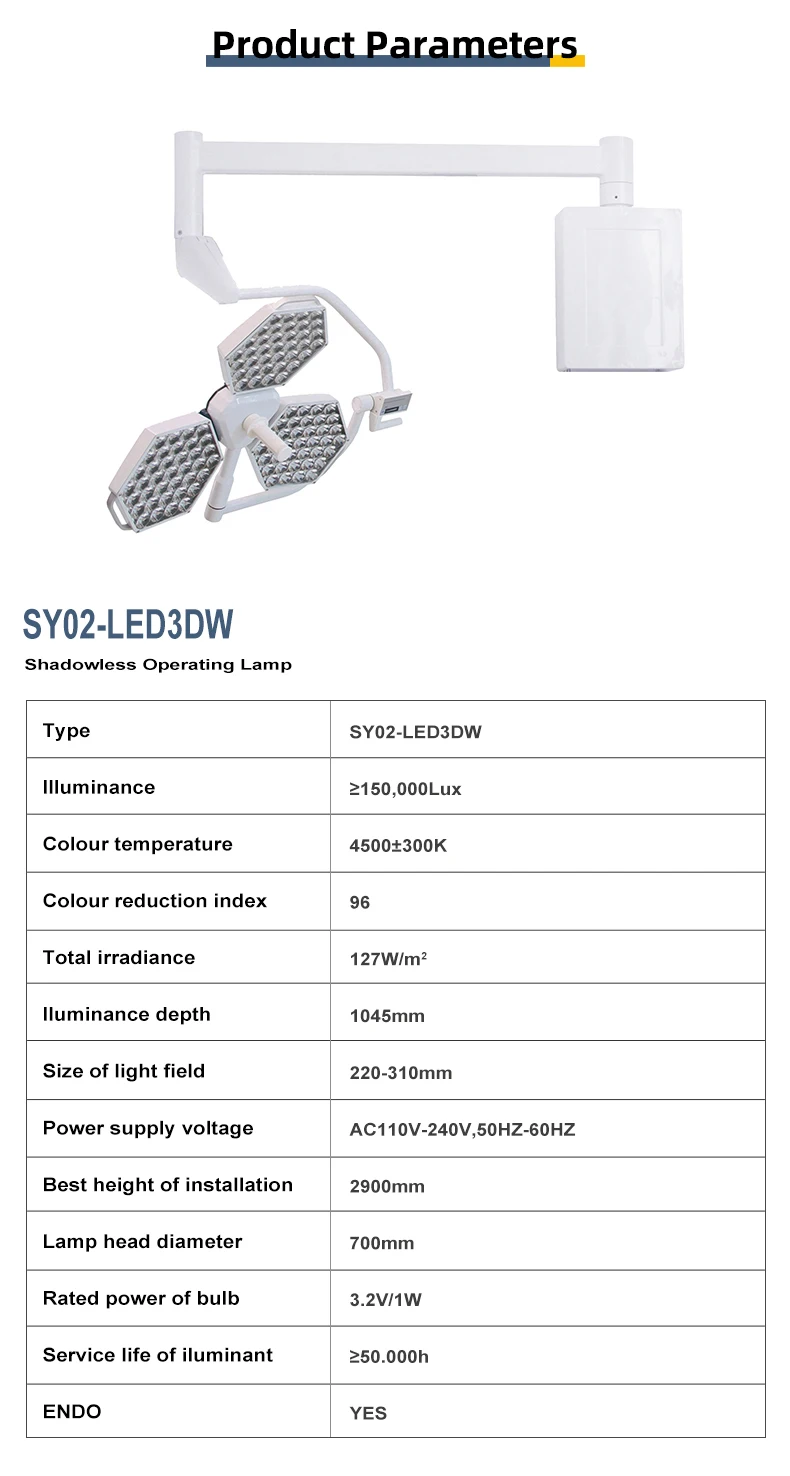 Ce Certificate 96ra Single Dome Led Operation Light Led Shadowless Ot ...