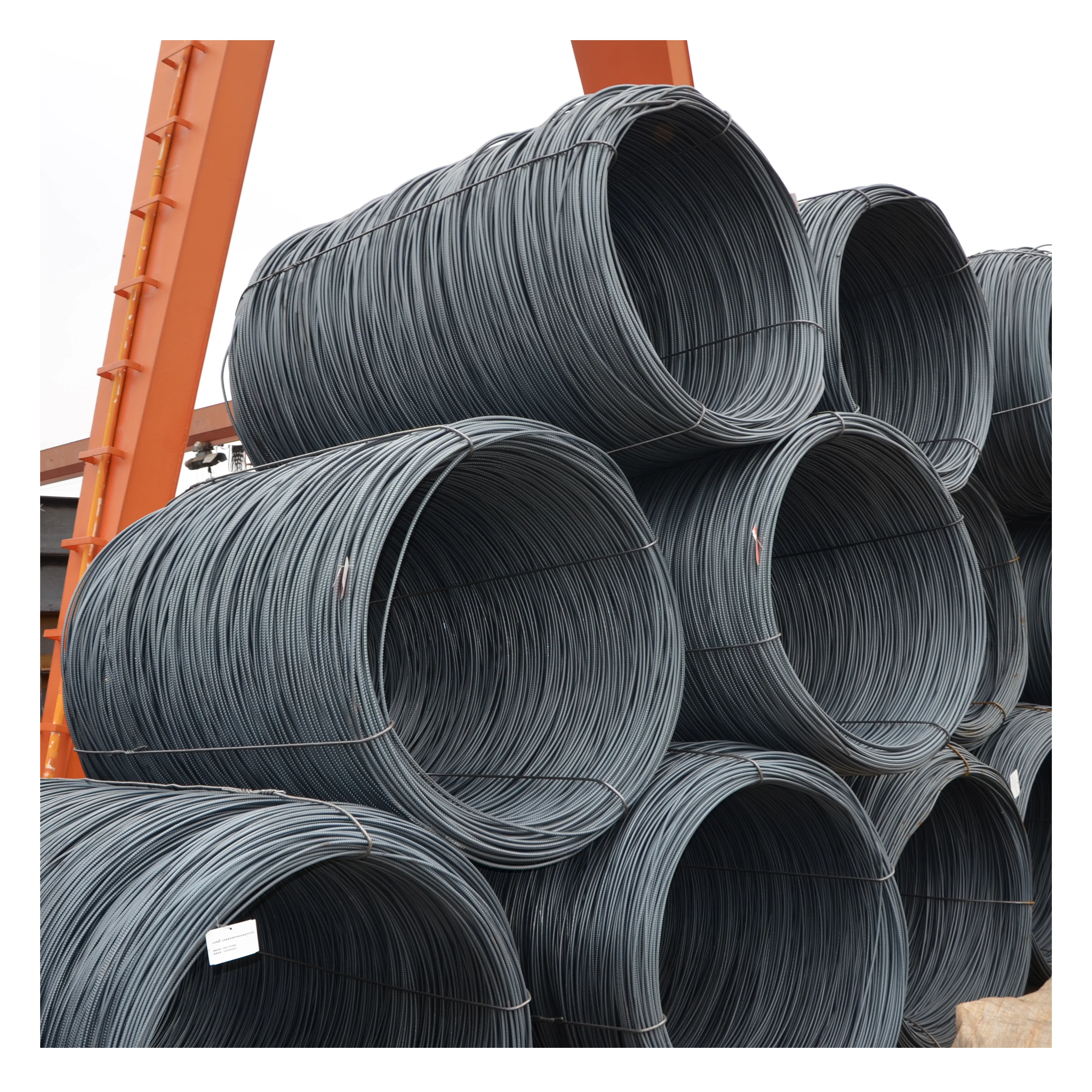 Hot Rolled Gr60 HRB400 HRB500 Steel Bar Low Carbon BS449 B500b DIN488 ...