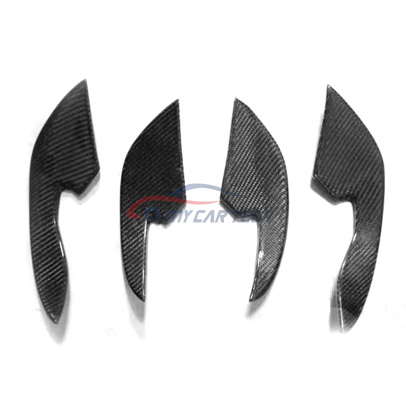 Carbon Fiber Front Bumper Canards Fender Vents Splitter Sticker for RS3 ...