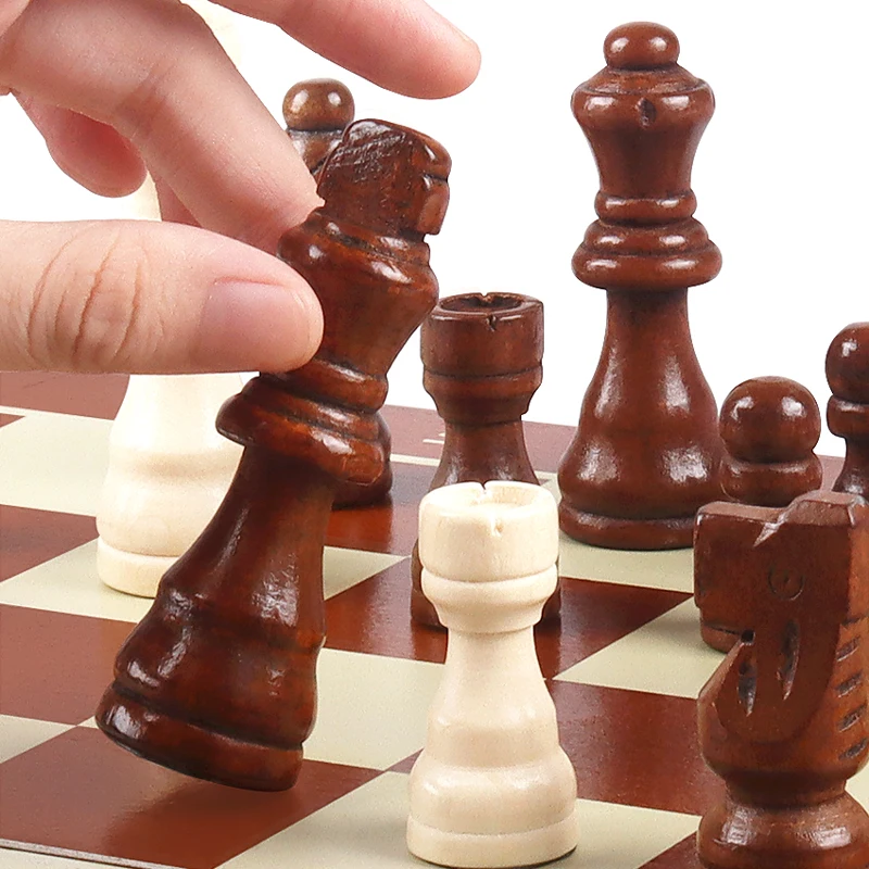 Best Selling Magnetic High Quality Wooden Chess Set With Folding Board ...