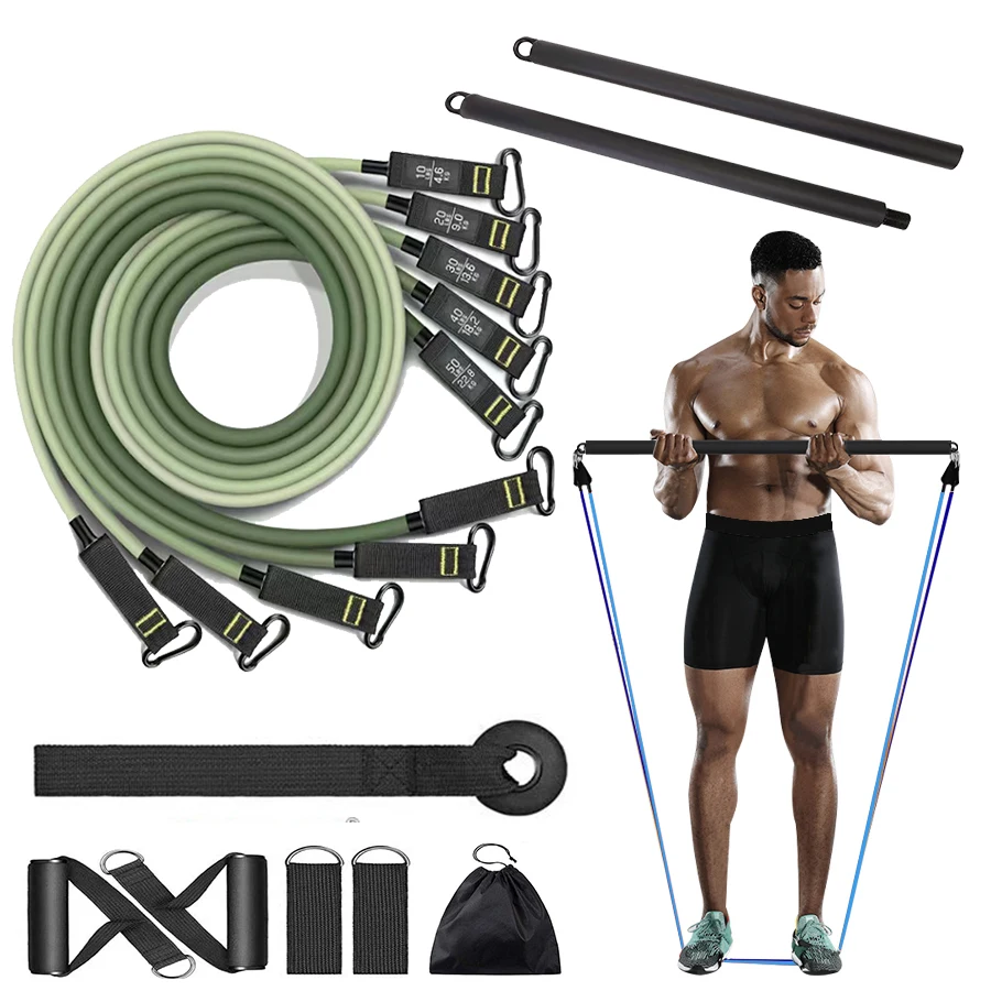 Zjfit Gym Fitness Resistance Bands Set Latex Exercise Bands Fitness ...