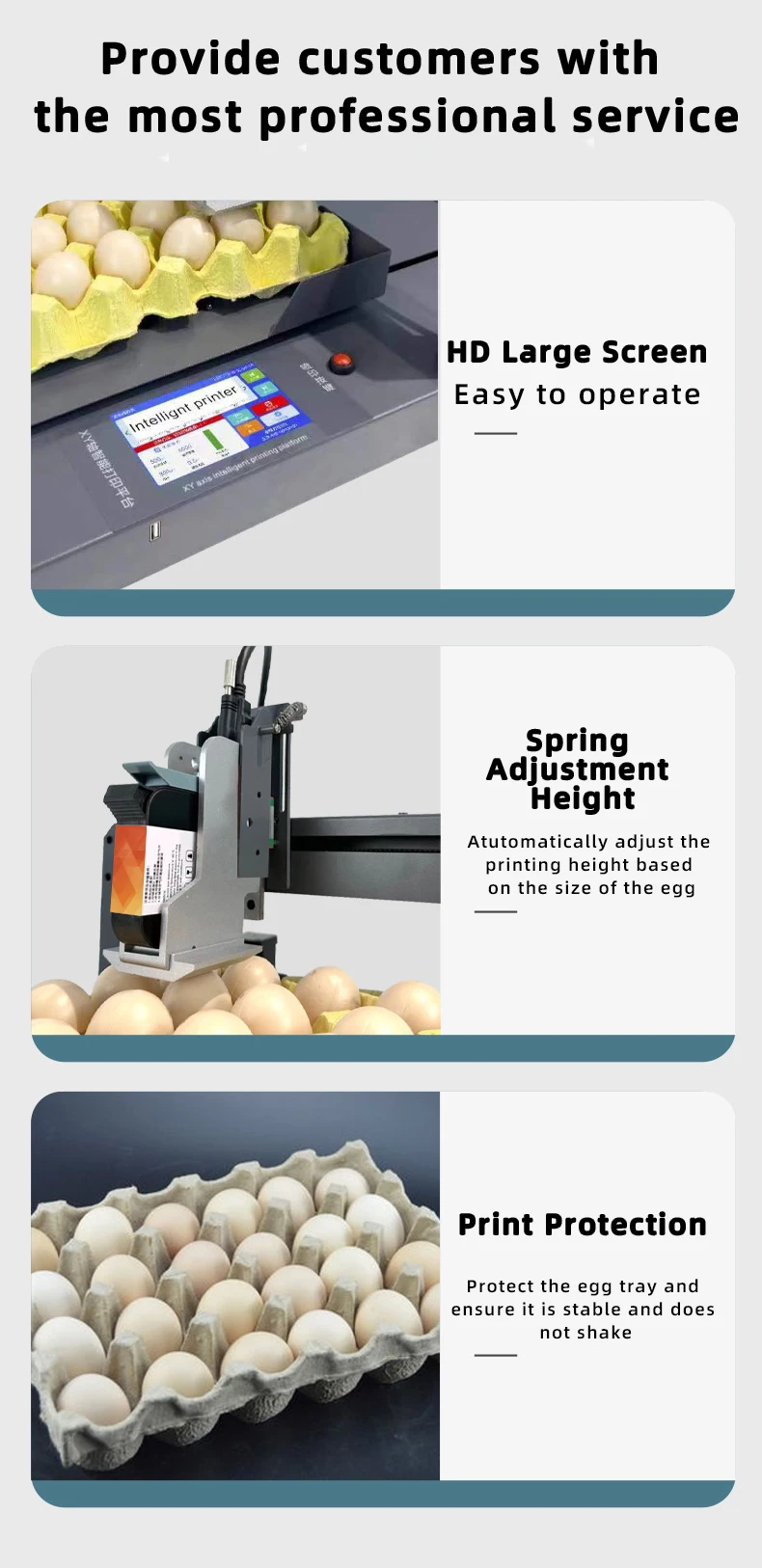 Chicken Farm Machinery Logo Ink Jet Printer Food Grade Cartridge Egg ...