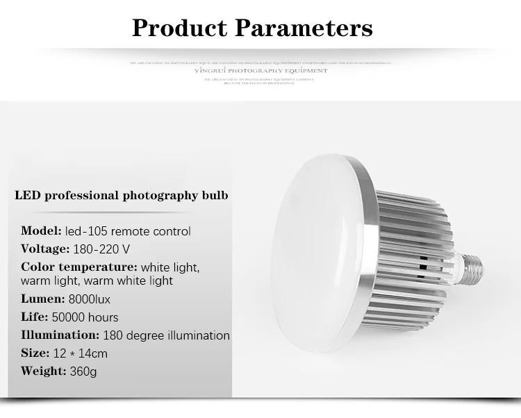 LED Softbox 50x70 - Dimmable Light Bulb for Photography