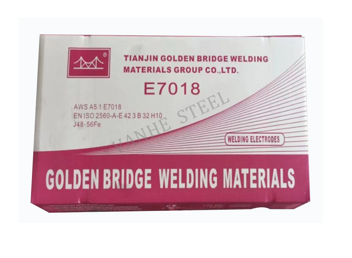 Tianjin Golden Bridge Brand E7018 Low Hydrogen Welding Rods