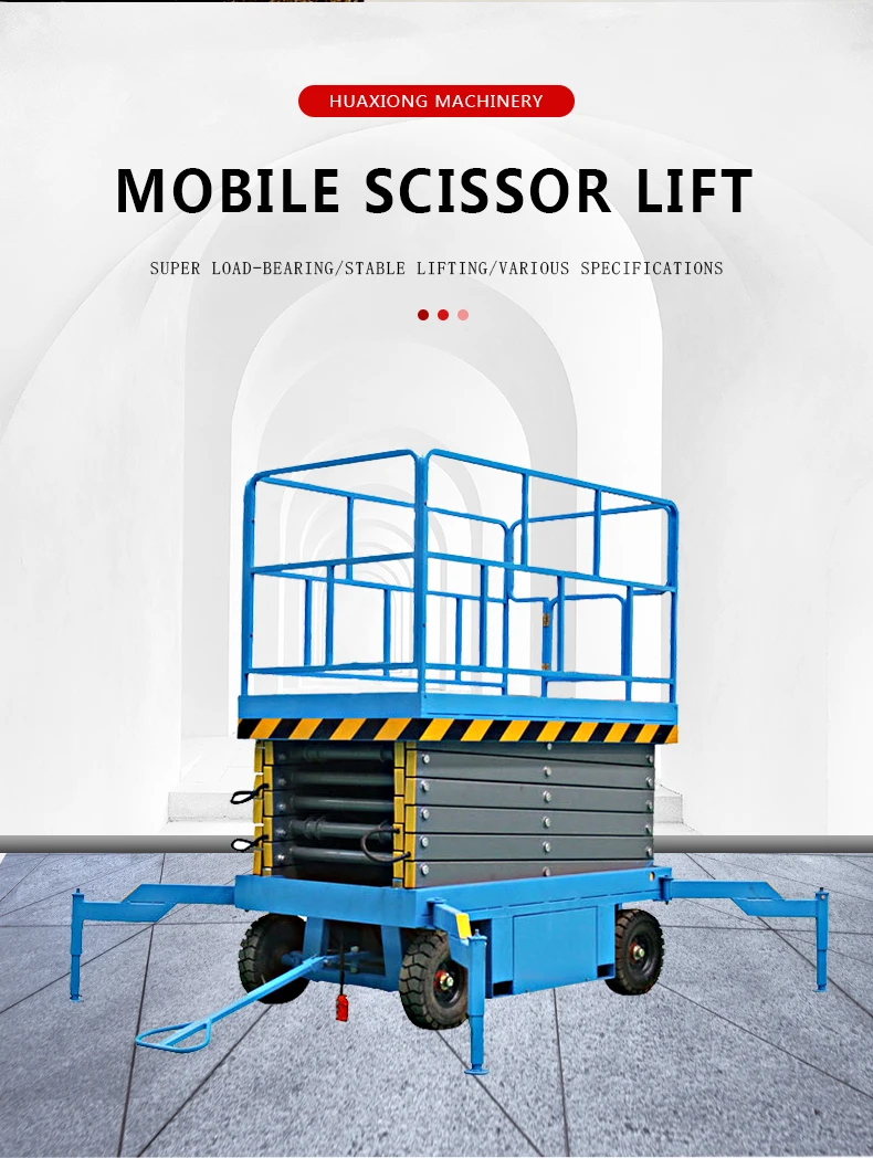 Shear Fork Mobile Elevator High-altitude Working Platform Electro ...