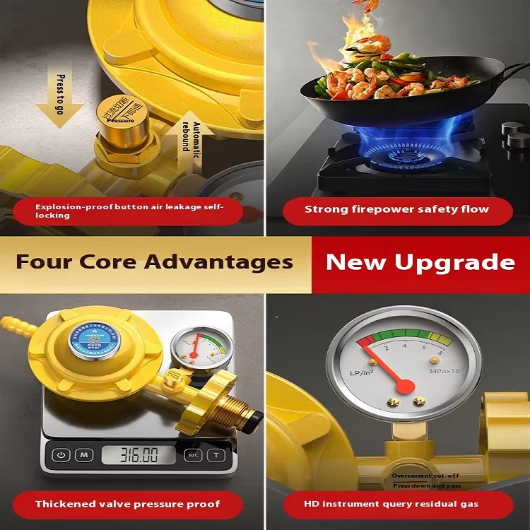 Gas Pressure Reducing Valve - Household Liquefied Gas Regulator