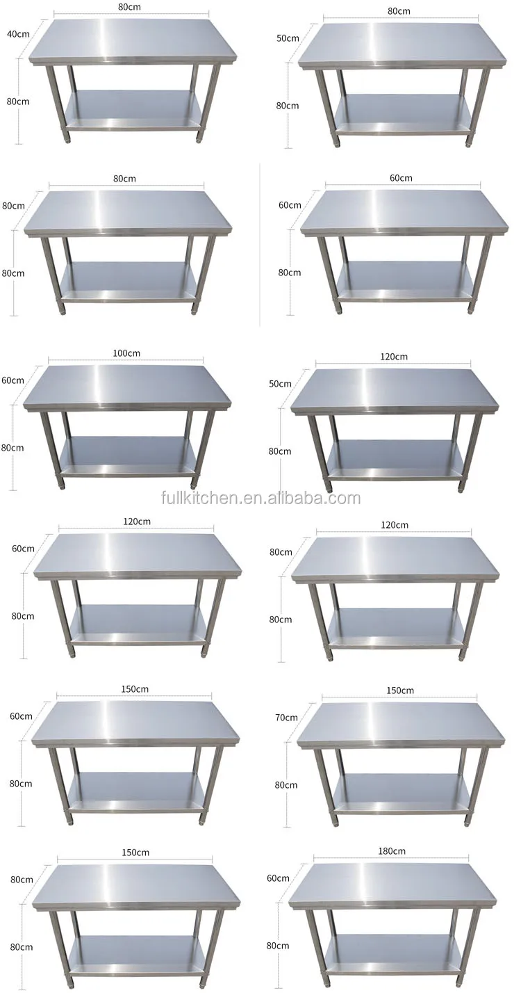 Stainless Steel Kitchen Sink & Work Table for Hotels