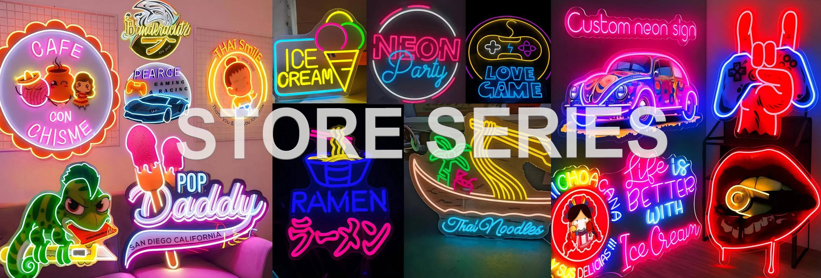 Custom LED Neon Sign - Big Mouths with Red Lip Aesthetics