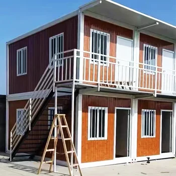 Modern Luxury Villa 20ft/40ft Prefab Container Home Two Story Flat Pack ...