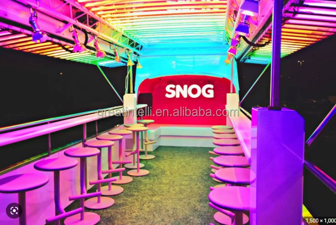 Double Decker Bus Food Truck - Great Intelli Mobile Kiosk