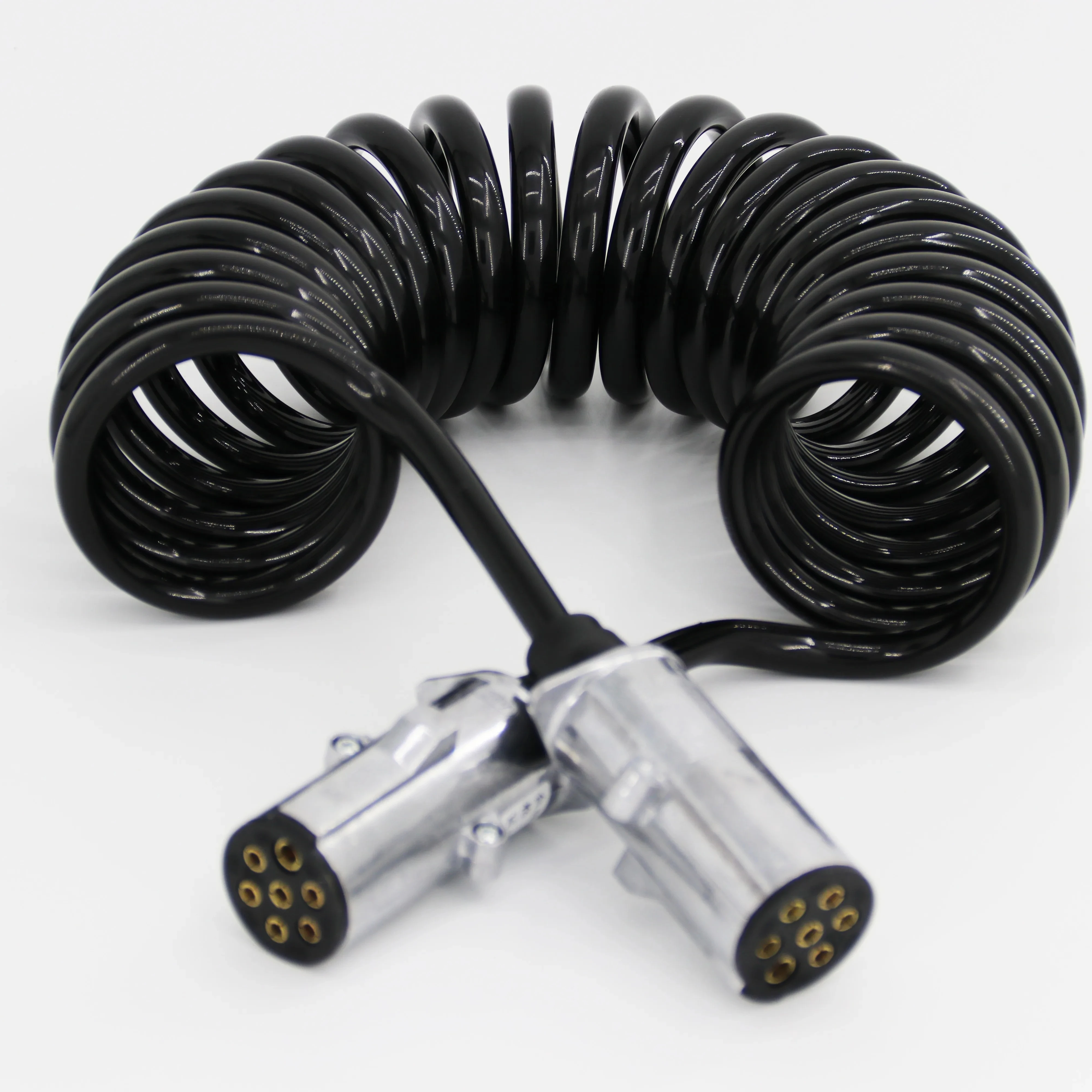 Heavy Duty flexible hose electrical cable 7 Way Plug wire Trailer air ...
