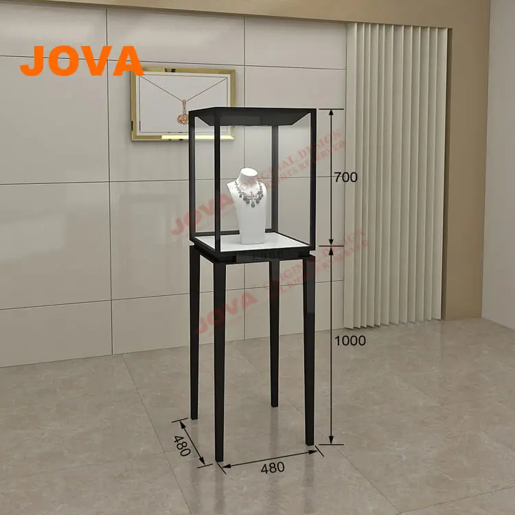 Showroom Display Case Square Cabinet Gold Jewelry Standard Showcase ...