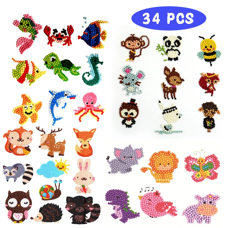 Children Easy Diy Fun Diamond Mosaic Art Gift Butterfly Toys Kids ...