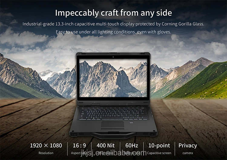 X36 13.3" Touchscreen Fully Rugged Laptop Ip65 Notebook Intel 11th Core ...