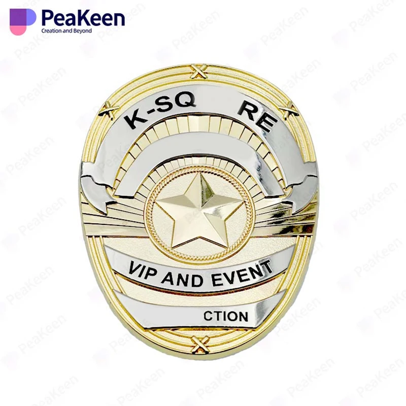 Wholesale Event Security Forces Badges Metal Blank Custom Insignias De ...