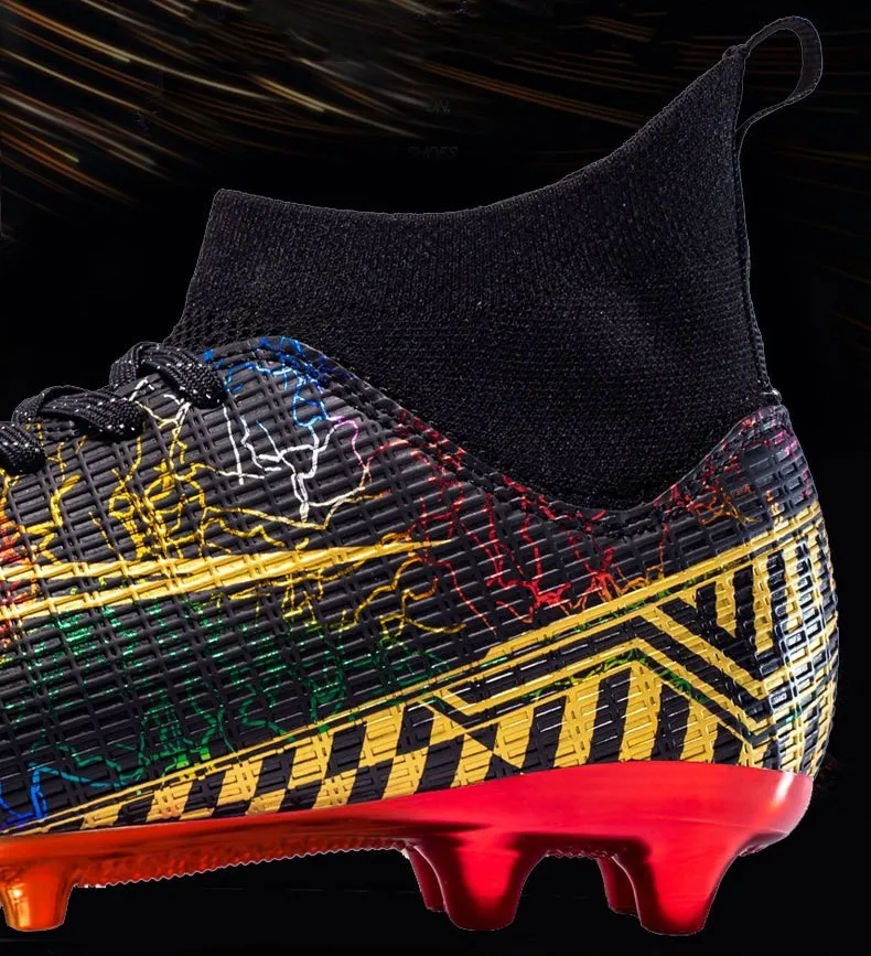 Men's High Top Soccer Boots - Durable & Lightweight