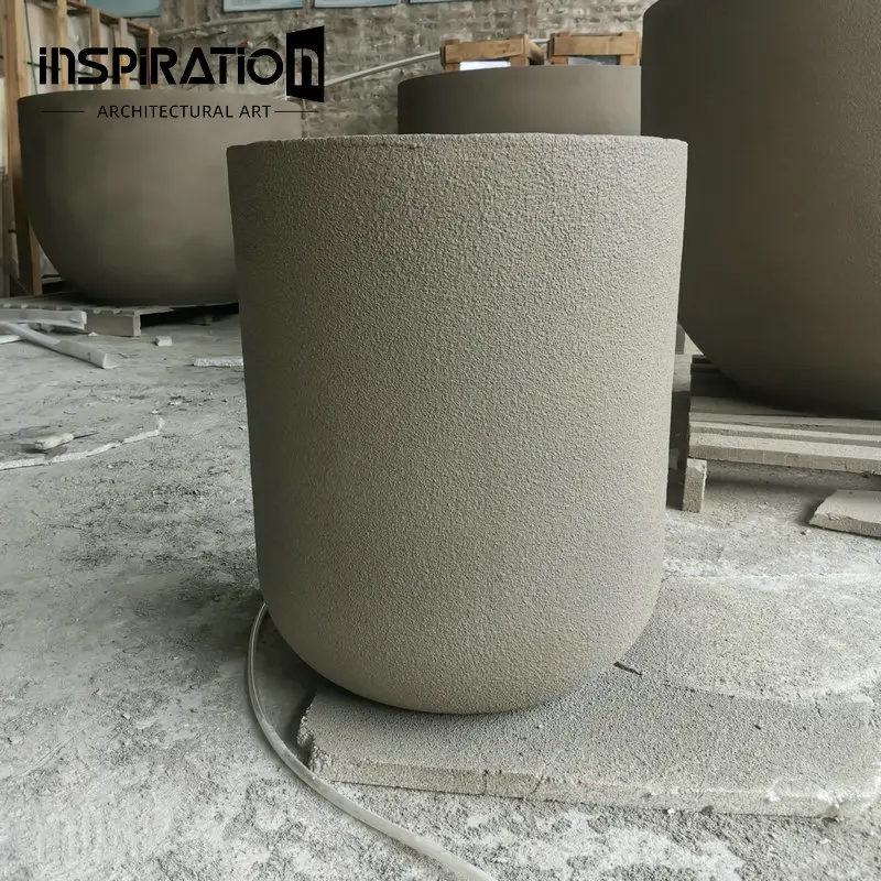 Large GRC Trough Planter Box outdoor large outdoor planter pots custom ...