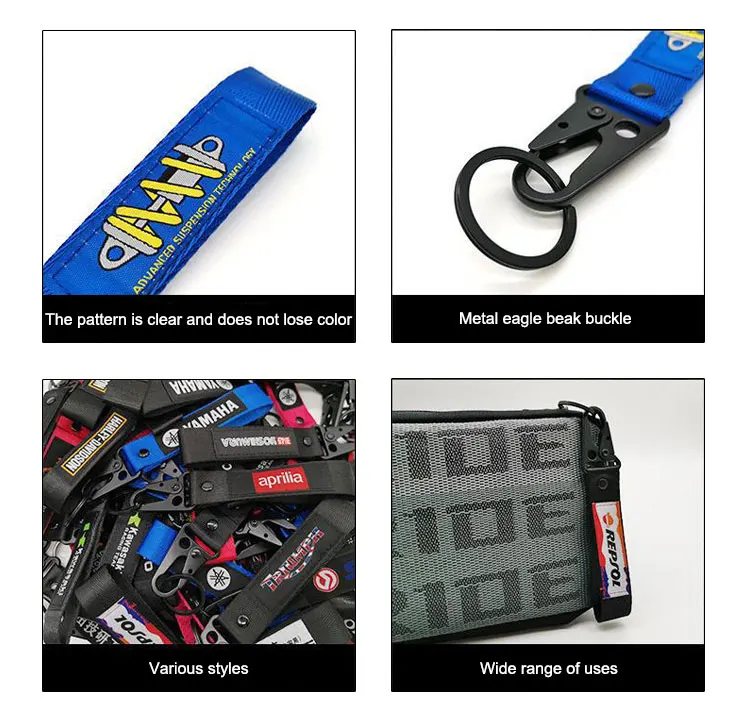 Custom Motorcycle Eagle Buckle Label Keychain Lanyard Motorcycle ...