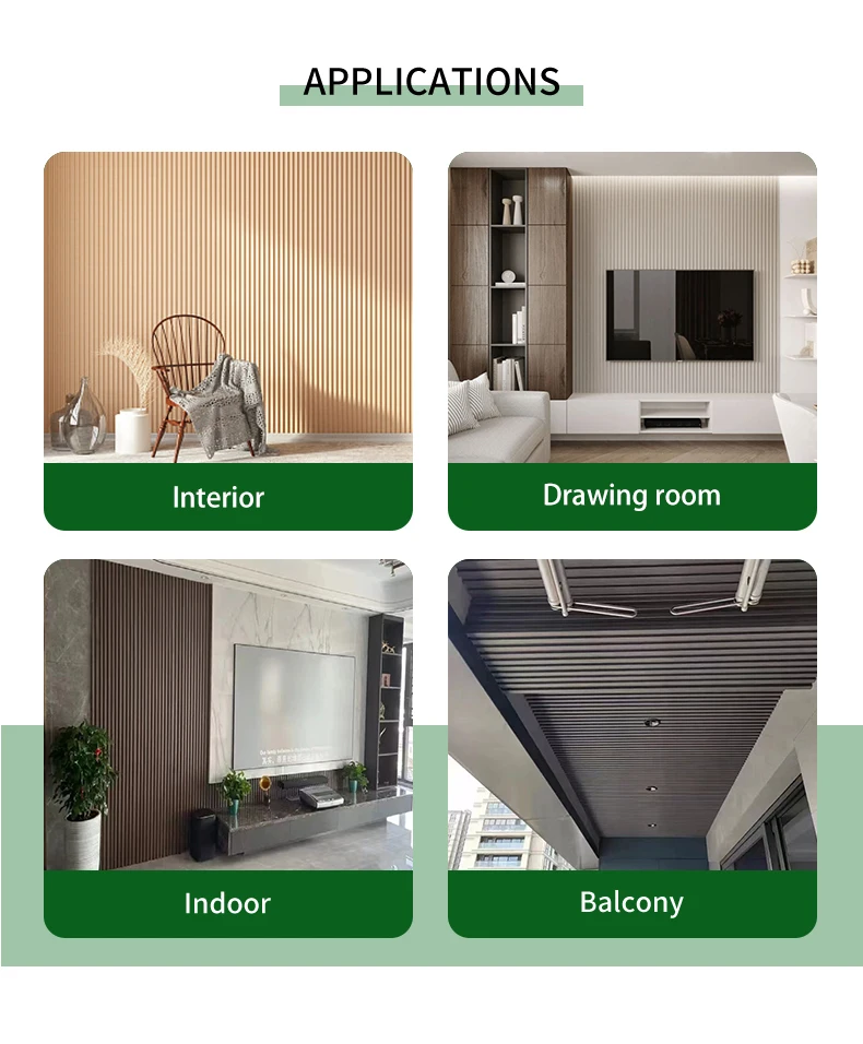 Modern Design Aesthetic Triple-hole Ventilation Board Wood Plastic ...