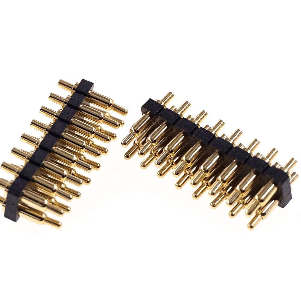 Spring Loaded Pogo Pin Connector 7.0 mm Height 2.54 mm Pitch 16 Pin 2x8 ...