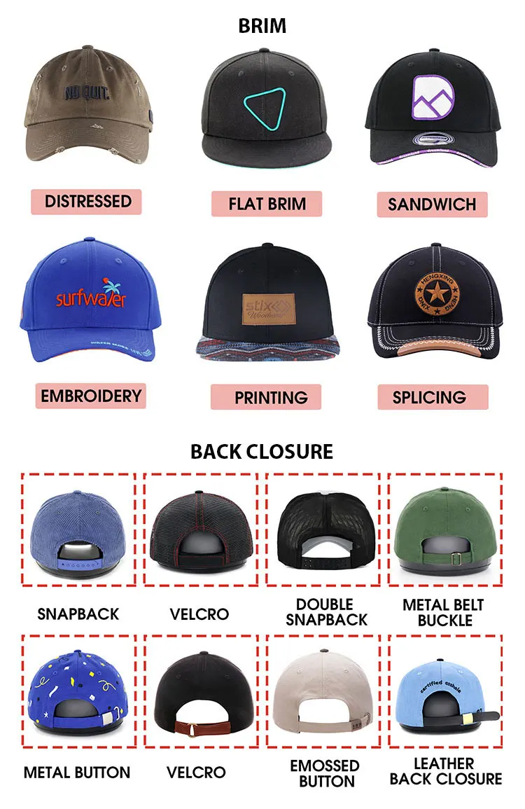 Hengxing Fashion Designer Exquisite Embroidery 5 Panel Cap Adjustable ...