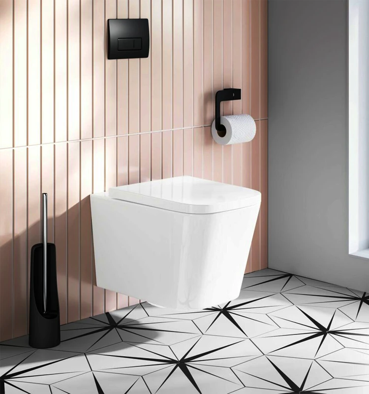 Frameless Lavatory Low-mounted Wall-mounted Water Tank Bathroom Wall ...