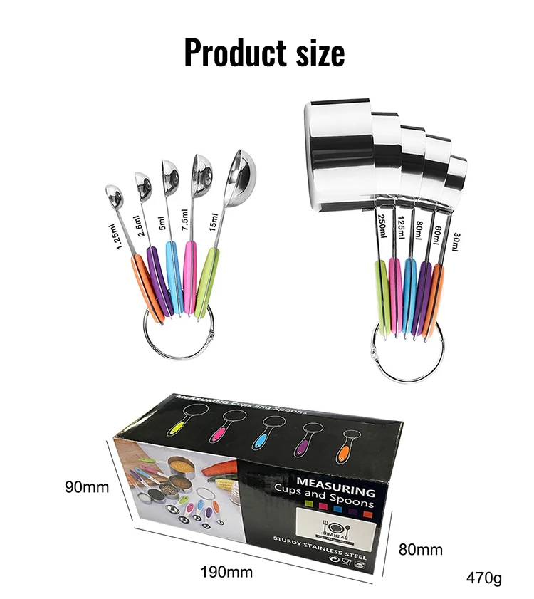 Wholesale 10 Pcs Kitchen Measuring Tools - Stainless Steel