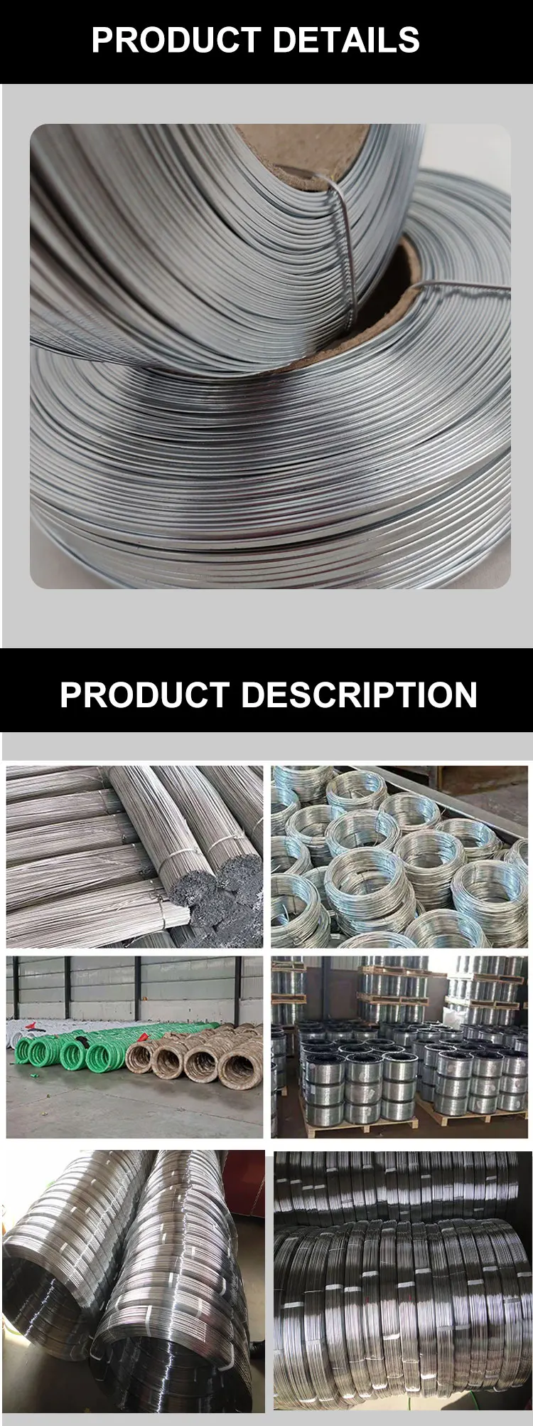 12 Gauge Zinc Coated Galvanized Steel Wire For Construction - Buy 6 ...