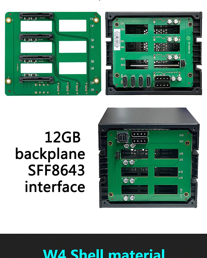 4-Bay Hot Swap HDD Enclosure for 3.5"/2.5" Drives – SAS SATA3 ...