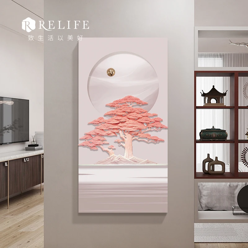 3d Money Tree Design Living Room Hallway Lighting Pink Golden High-end ...