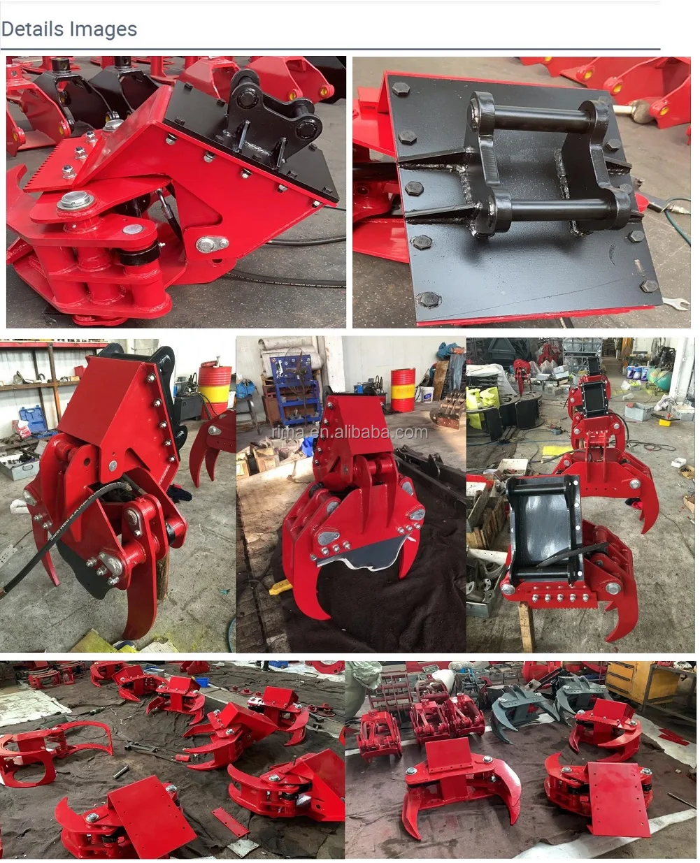 Rima Tree Cutting Machine Hydraulic Tree Shear Grapple For Excavator ...