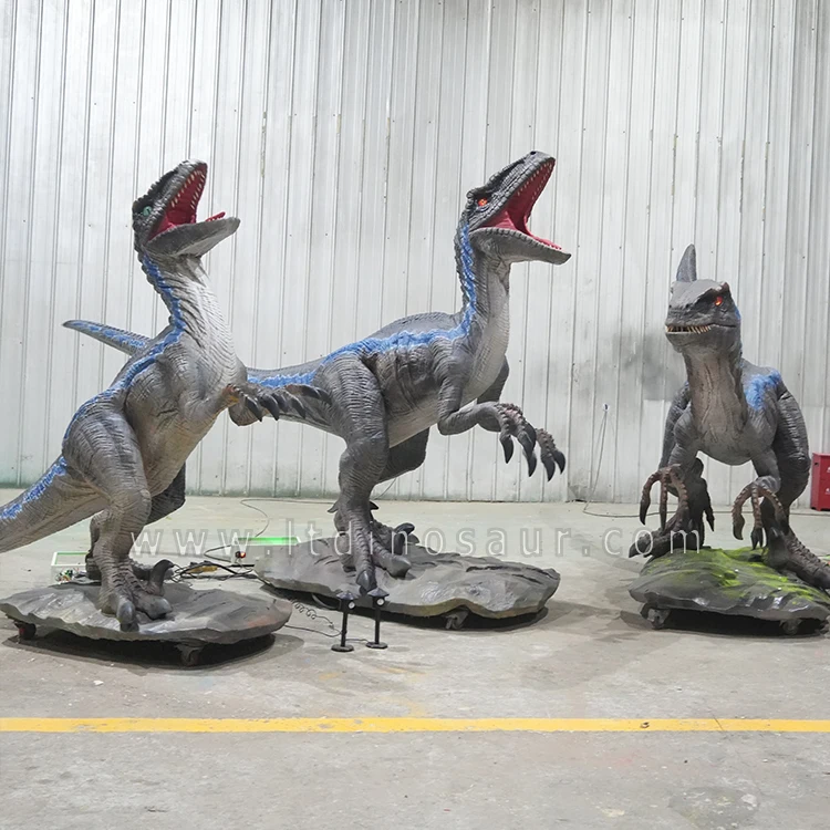 Life Size Dinosaur Animatronic Velociraptor for Parks