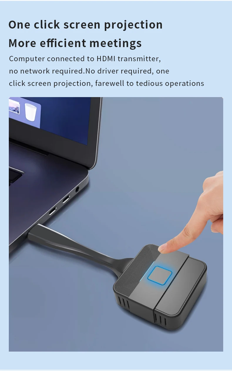 2024 New 4k Uhd Wireless Free Driver Receiver Share Screen Projector ...