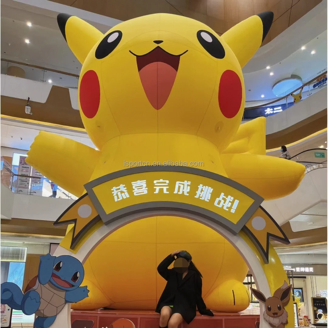 Yellow Giant Inflatable Pikachu Model Inflatable Pikachu Cartoon for ...