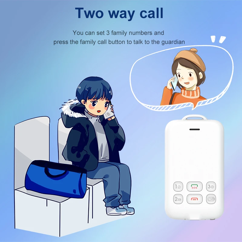 OEM Student ID Card GPS Tracker A26 for India - Real Time