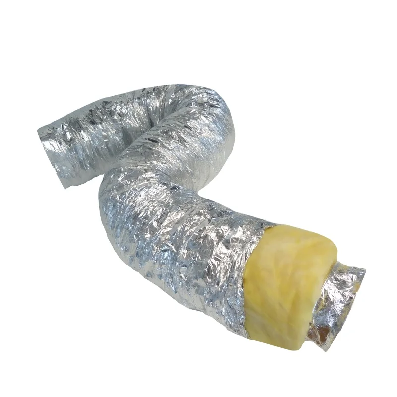6" Inch Flexible Aluminum Ducting Hose Insulated R-4.2 Air Duct Pipe ...