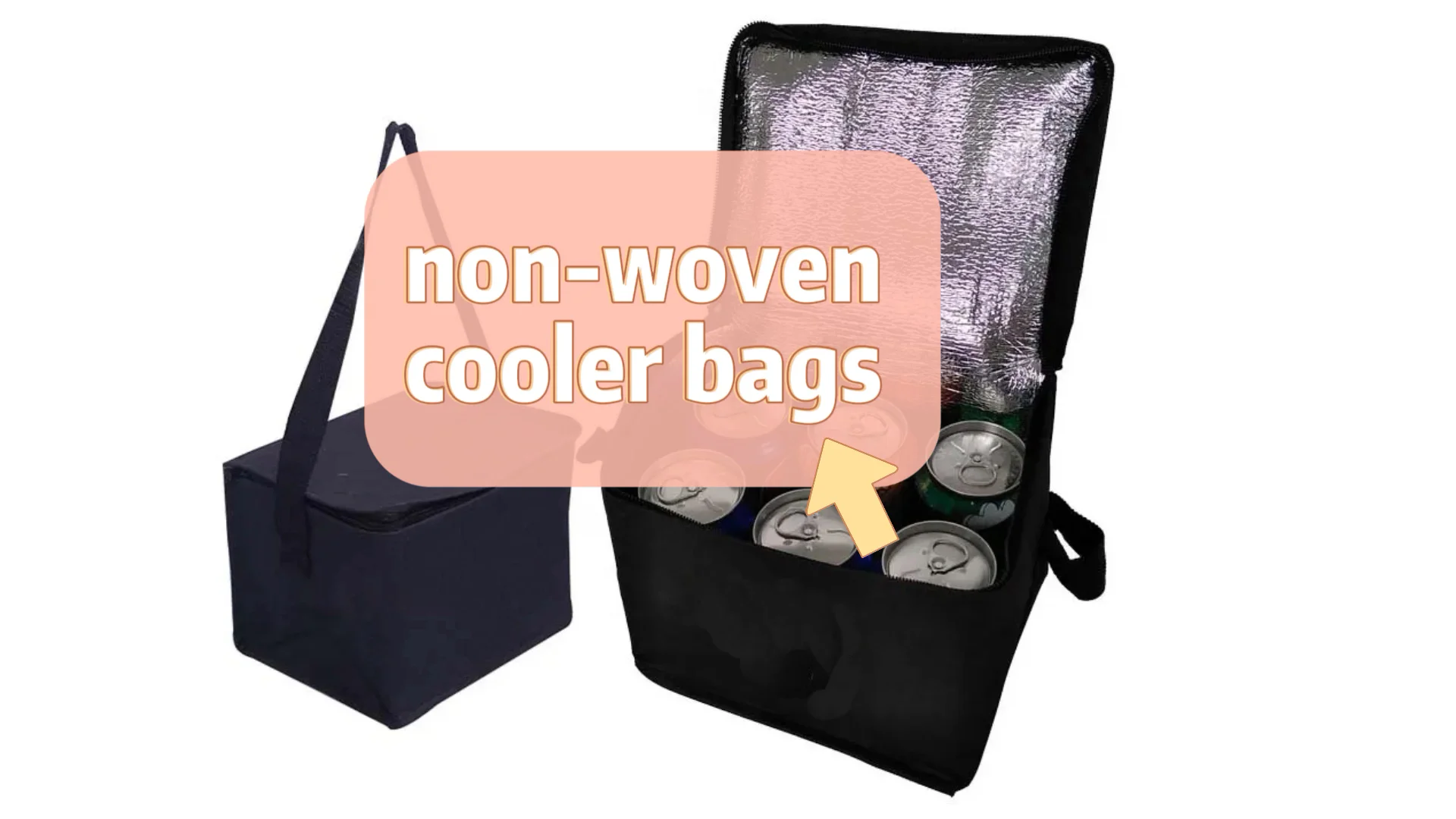 Custom Logo High Quality Delivery Lunch Thermal Cooler Bag Non-woven ...