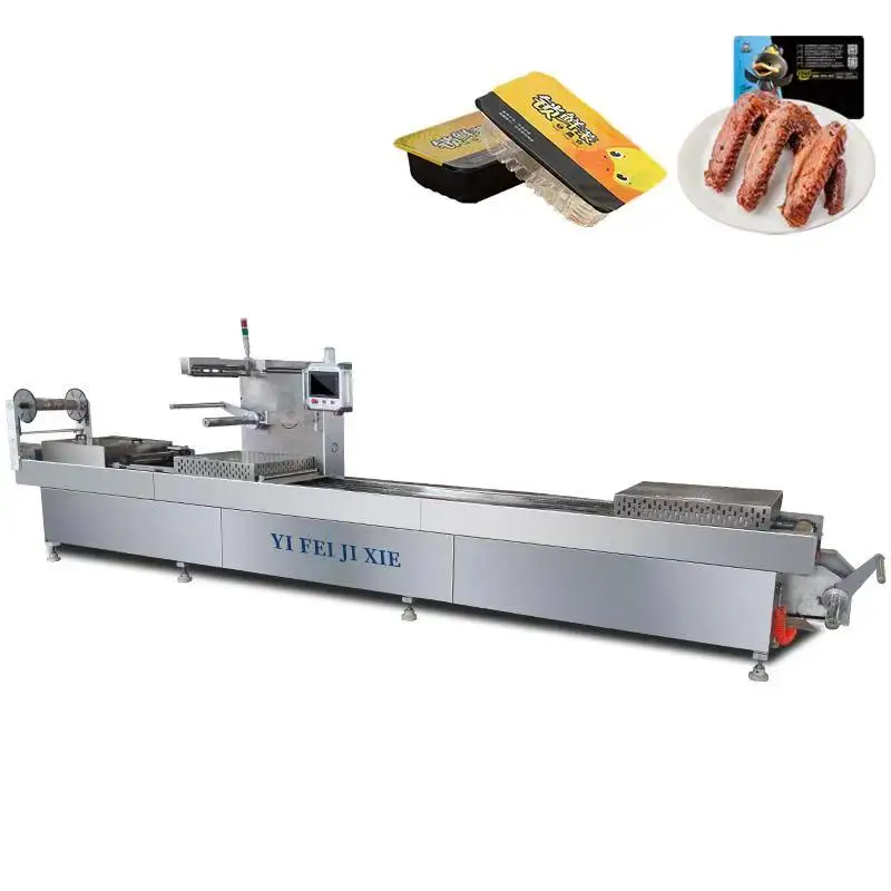 Automatic Cheese Thermoforming Vacuum Packaging Machine For Sausage ...