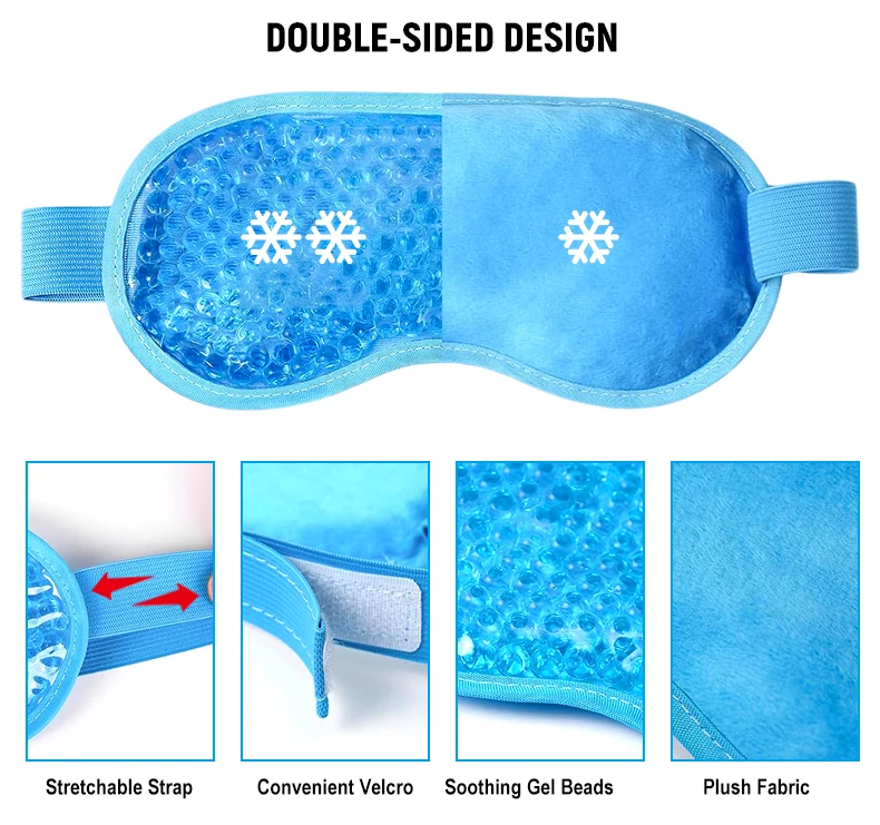 Wholesale Reusable Freeze Hot and Cold Gel Beads Cooling Eye Mask Ice ...