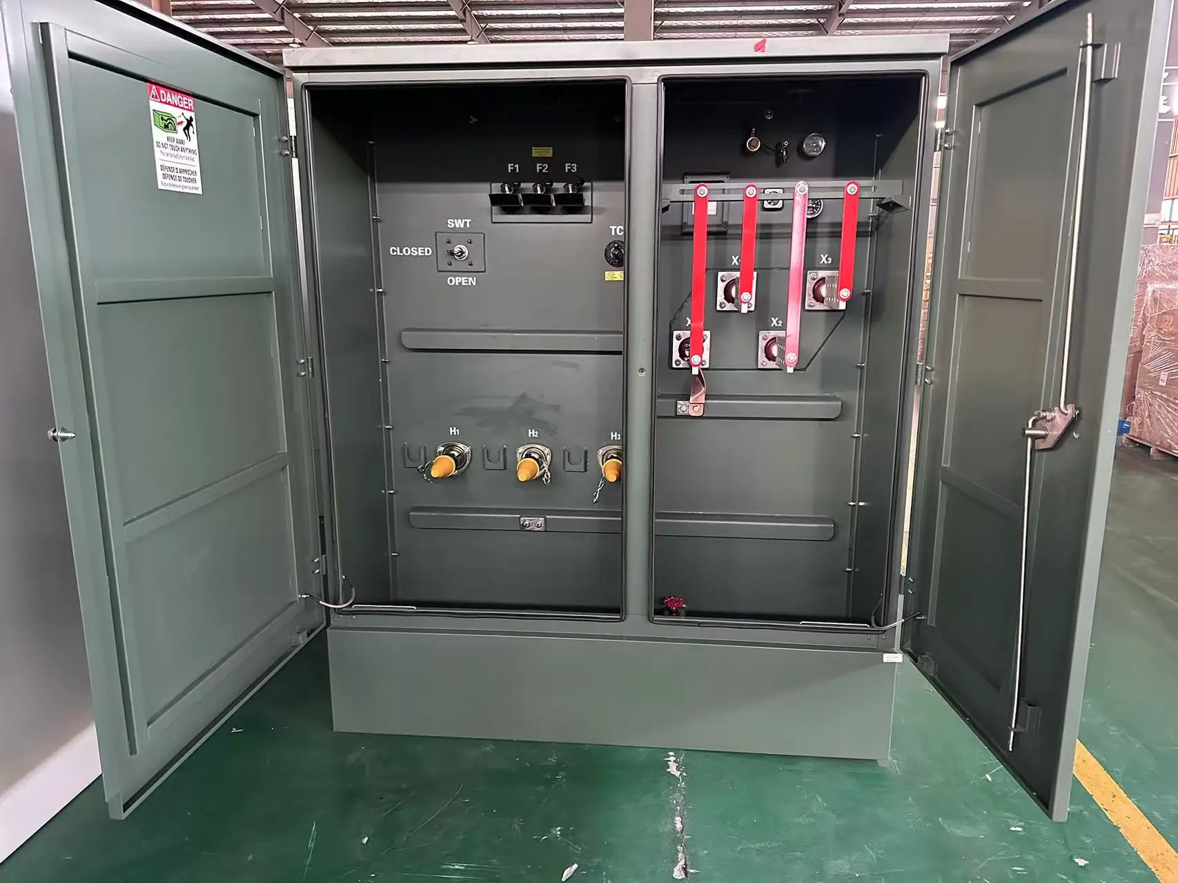 ANSI Standard 1000kVA Electric Three-Phase Loop Feed Power Transformer ...