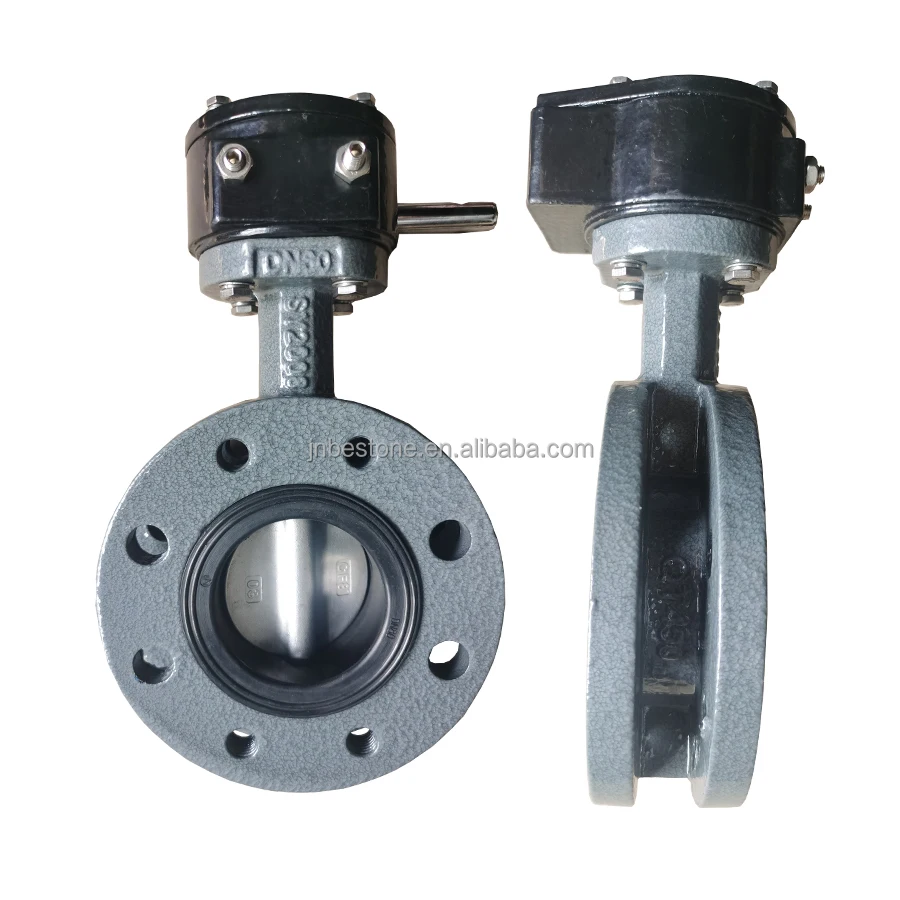 Dn125 Wafer Marine Butterfly Valve Resilient Fluororubber(fkm) Seated ...