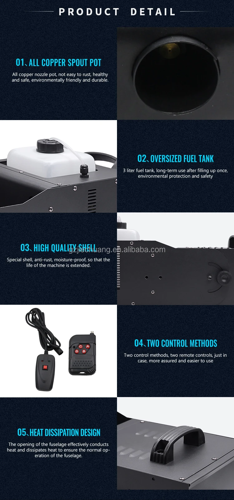 DMX512 Stage Smoke Machine - 3000w for Weddings & Clubs