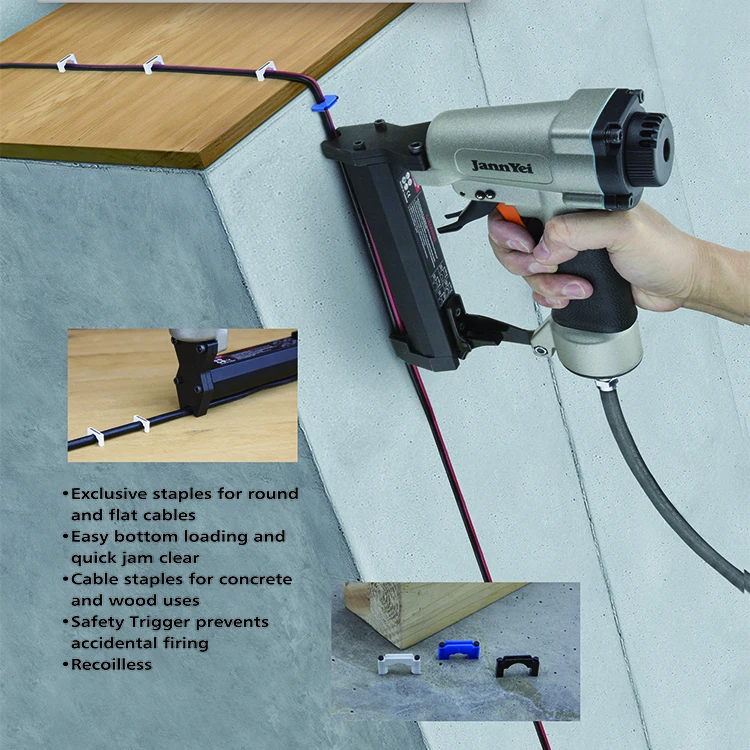 6 In 1 Concrete And Wood Use Insulated Cable/wire Fastening Heavy Duty ...