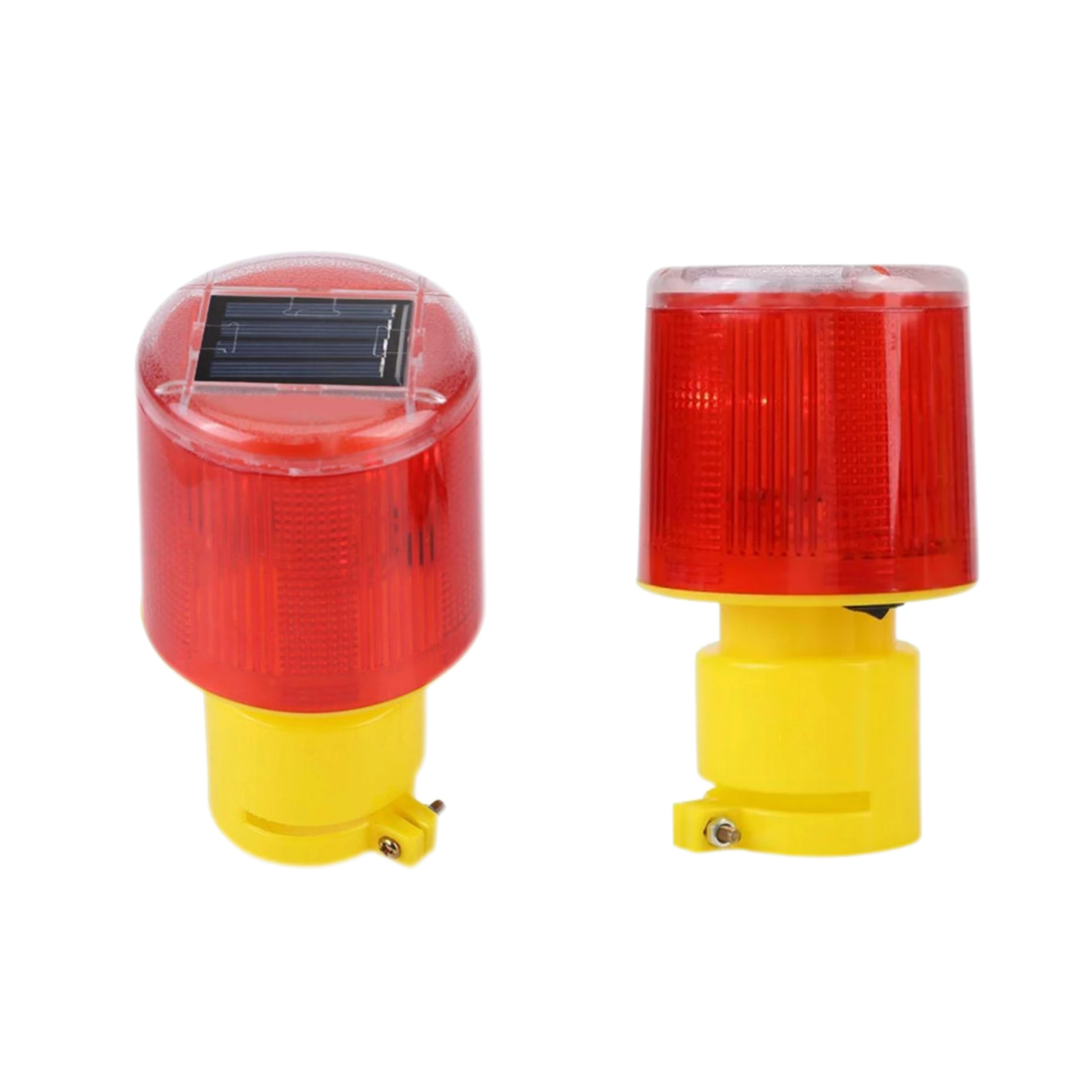 Outdoor Solar Panel Flashing Road Safety Warning Sign Red Traffic Cone ...