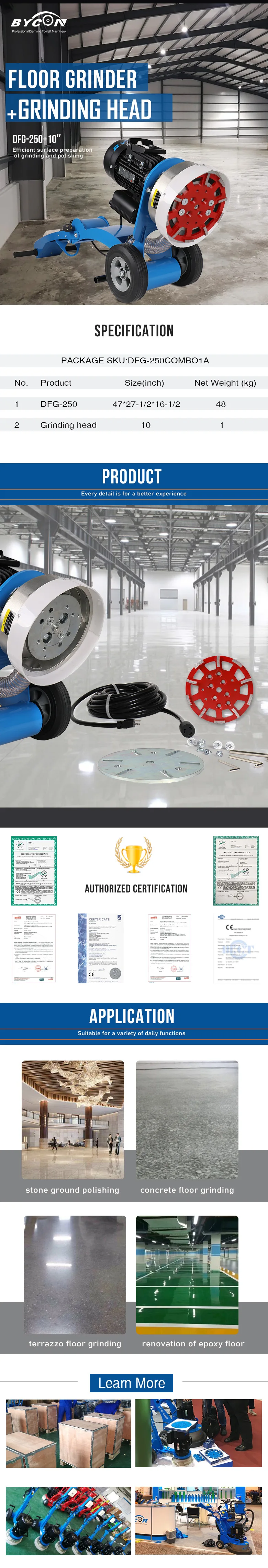 220V or 110V Cub Floor Grinder & Edger Grinding Equipment & Specialised ...