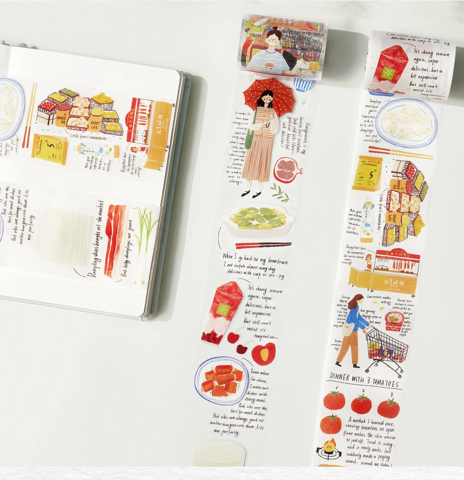 Personalized Kawaii Cloud Printed Notepad Transparent Waterproof ...